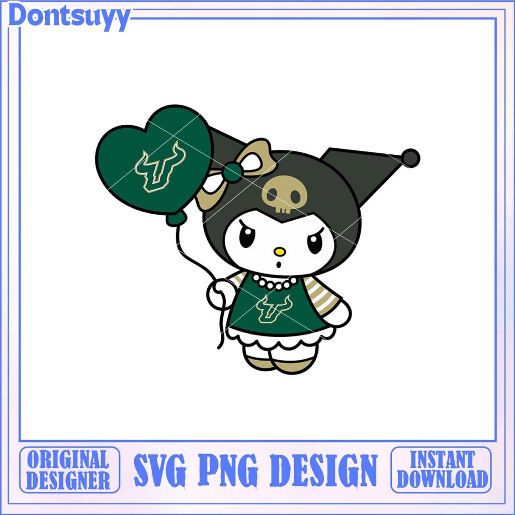 Adorable Cute Character with Balloon SVG Digital Download Design - High ...