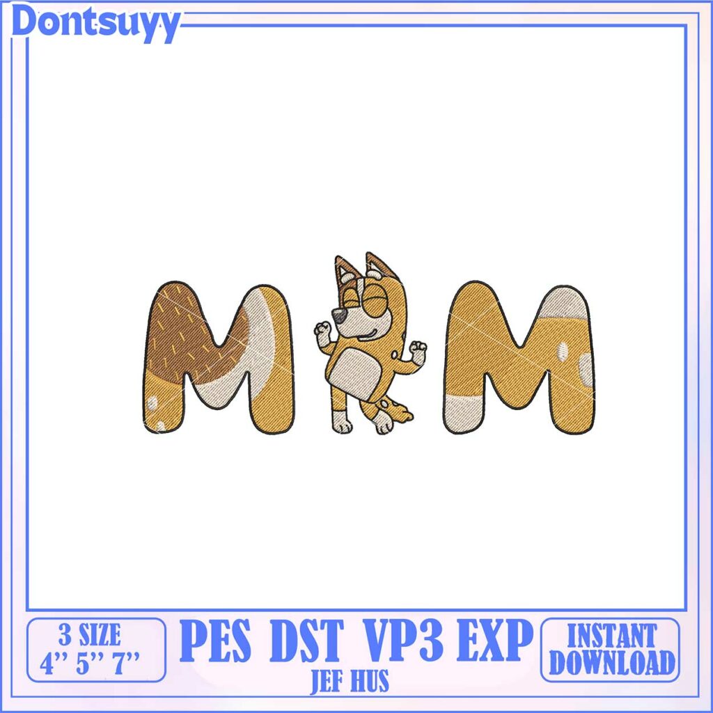 Cute Animal Lettering Embroidery Design for Instant Download - High ...