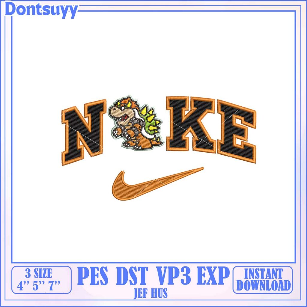 Custom Nike Inspired Embroidery Patch Instant Download Design - High ...
