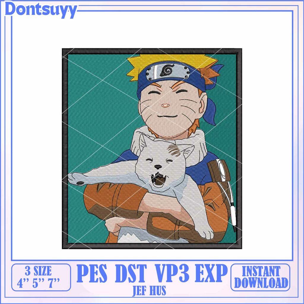 Naruto Character Embroidery Pattern Instant Download Design - High ...