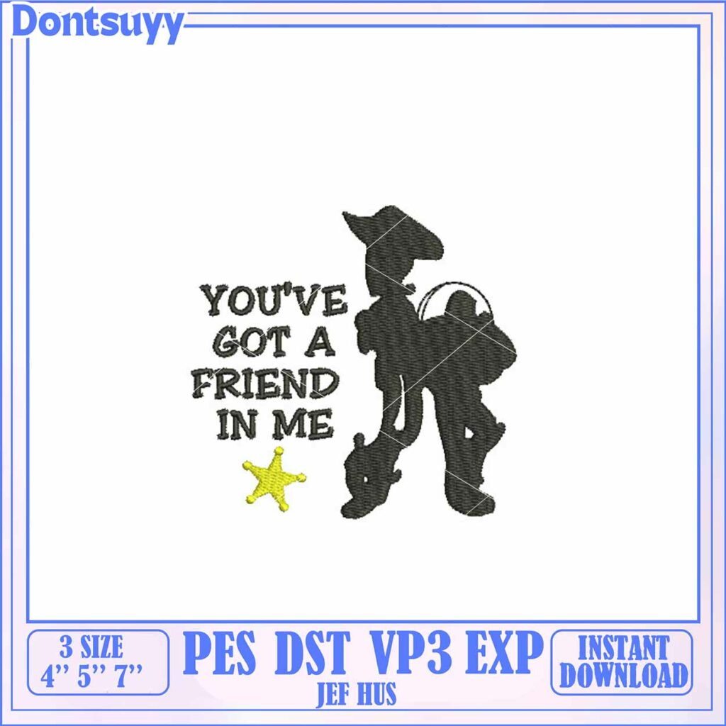 Friendship Embroidery Design for Kids Instant Download File - High ...