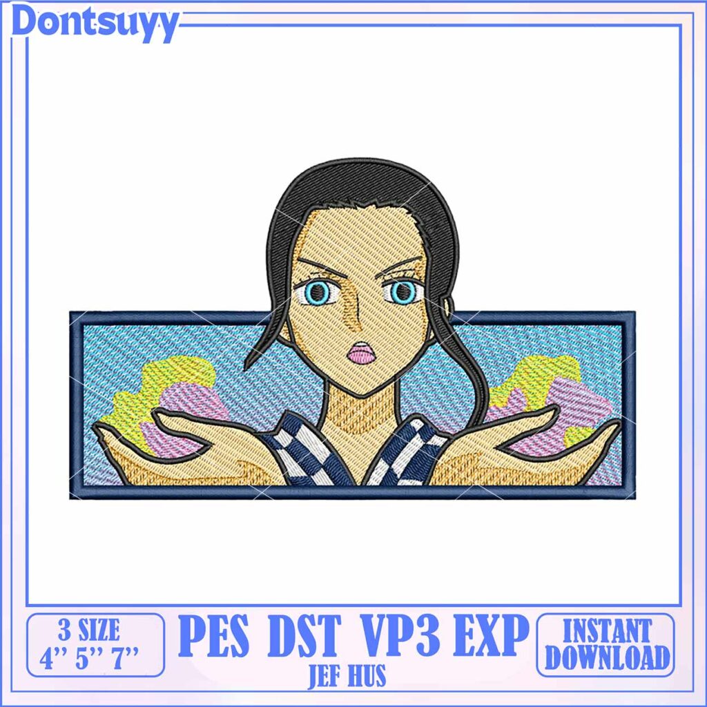 Embroidery Design of Animated Character for Instant Download - High ...