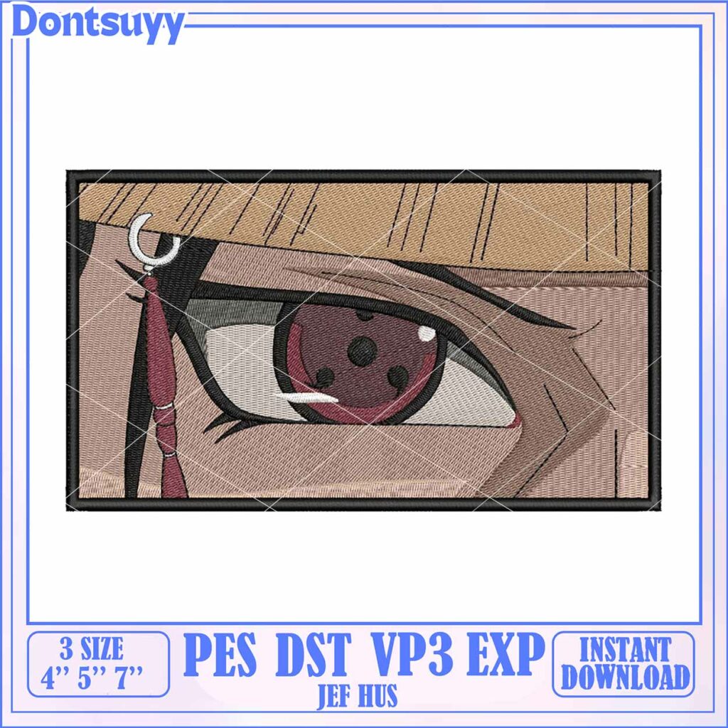 Anime Eye Embroidery Design Instant Download PES Format File - High ...