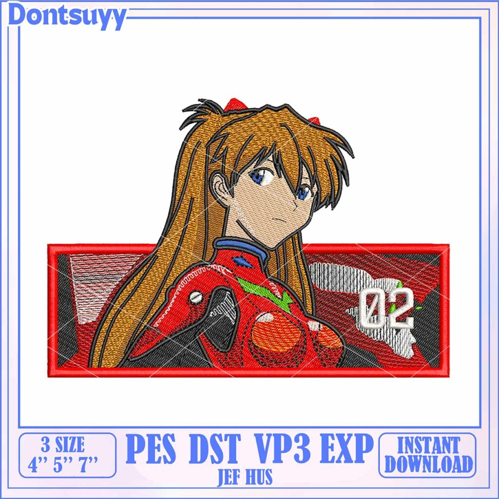 Anime Character Embroidery Design Instant Download for Multiple Formats ...