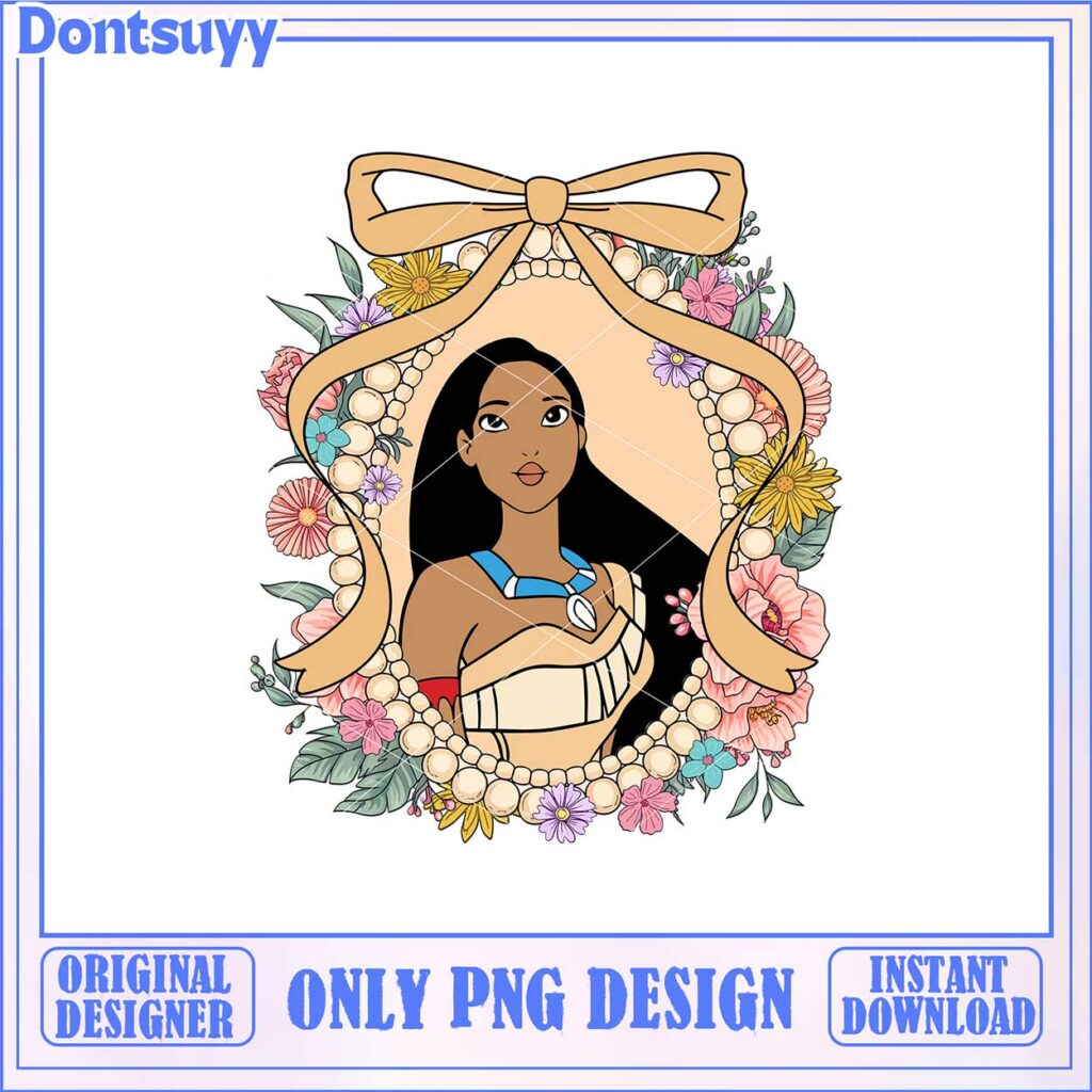 Vibrant Floral PNG Art Featuring Animated Character Downloadable Design ...