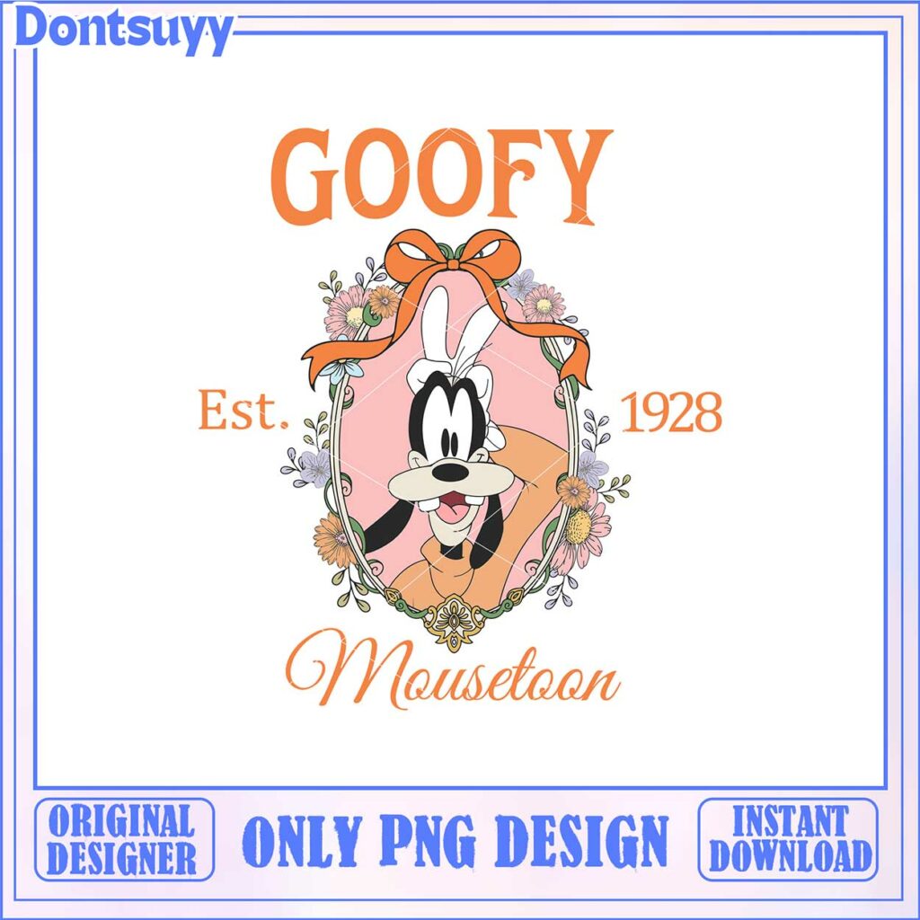Goofy Mousetoon Established 1928 PNG Graphic Design Downloadable ...