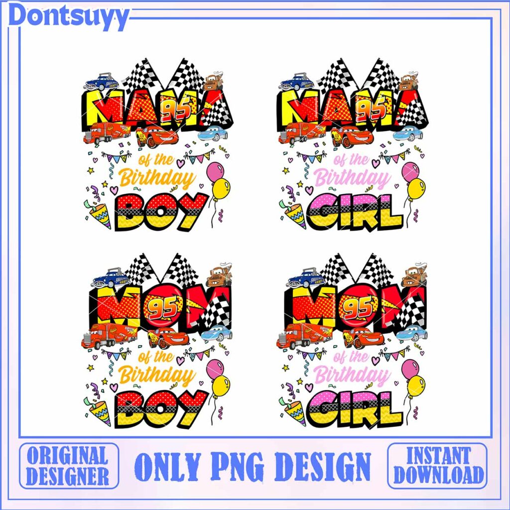 Colorful Birthday Boy and Girl PNG Design for Party Celebrations - High ...