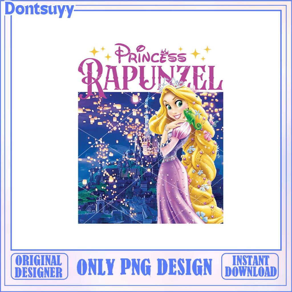 Princess Rapunzel PNG Graphic for Instant Download Design - High ...