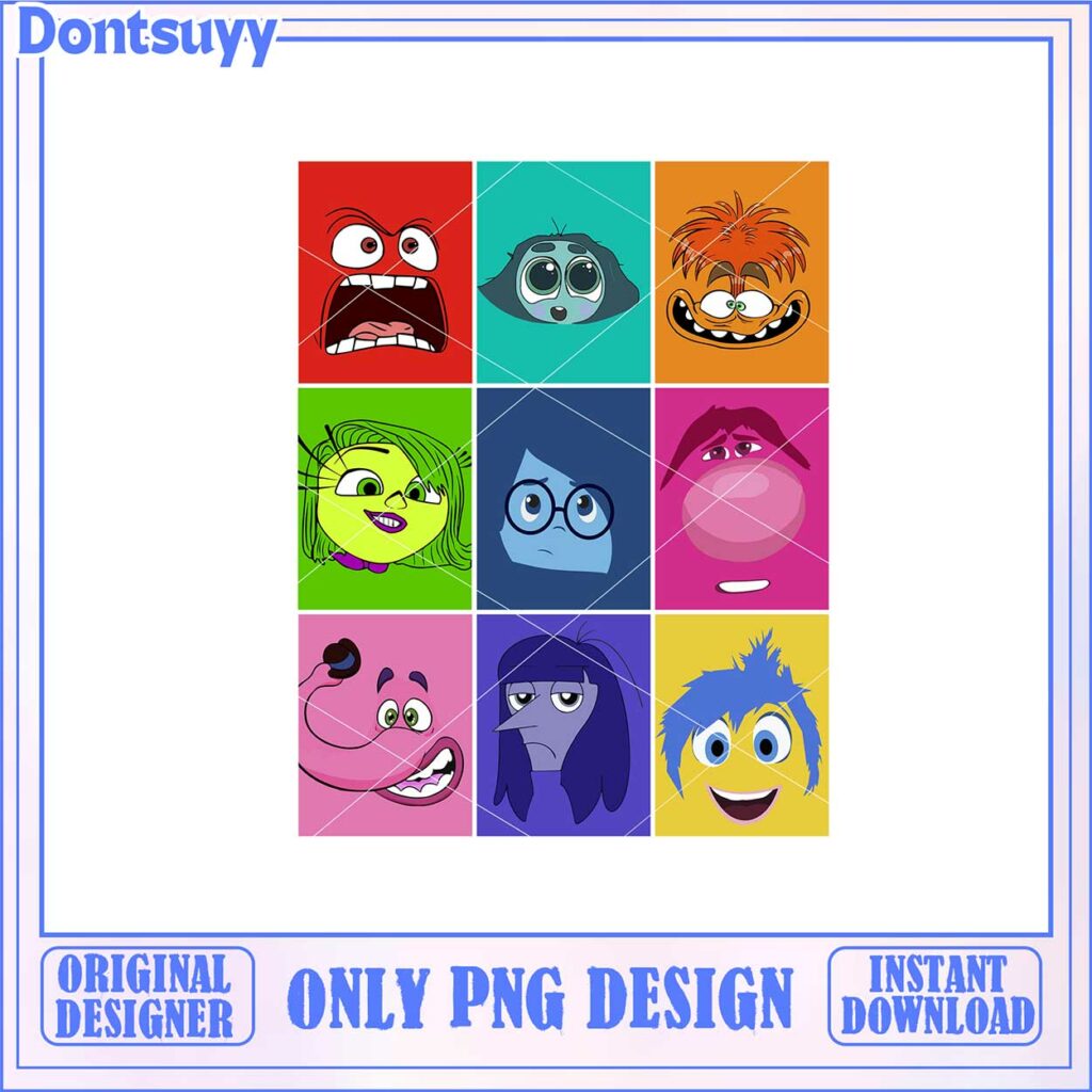Inside Out PNG Faces Download - High-quality SVG and PNG files for ...
