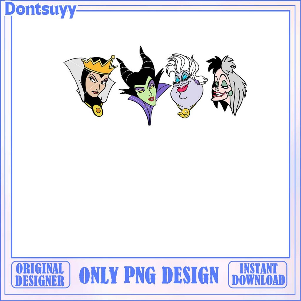Fierce Queen and Villain Characters PNG Digital Design Download - High ...