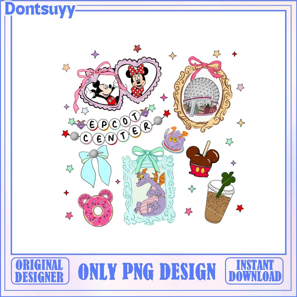 Epcot Center Fun Illustrations PNG Design for Instant Download - High ...