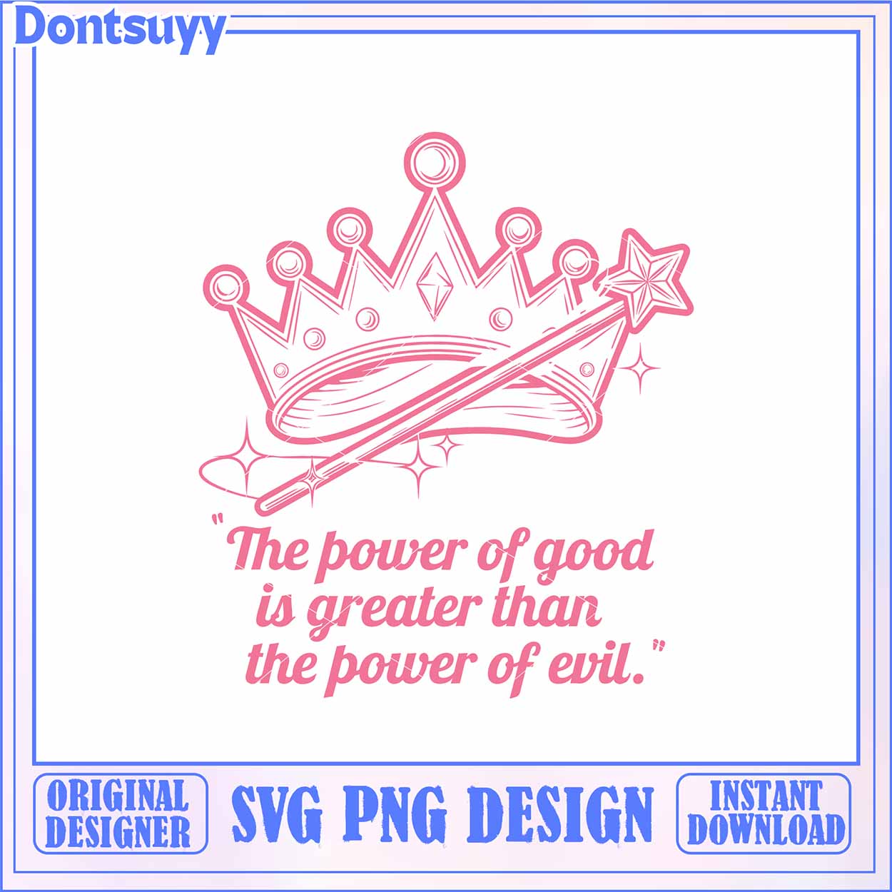 Empowering Goodness Crown Design SVG with Inspirational Quote - High ...