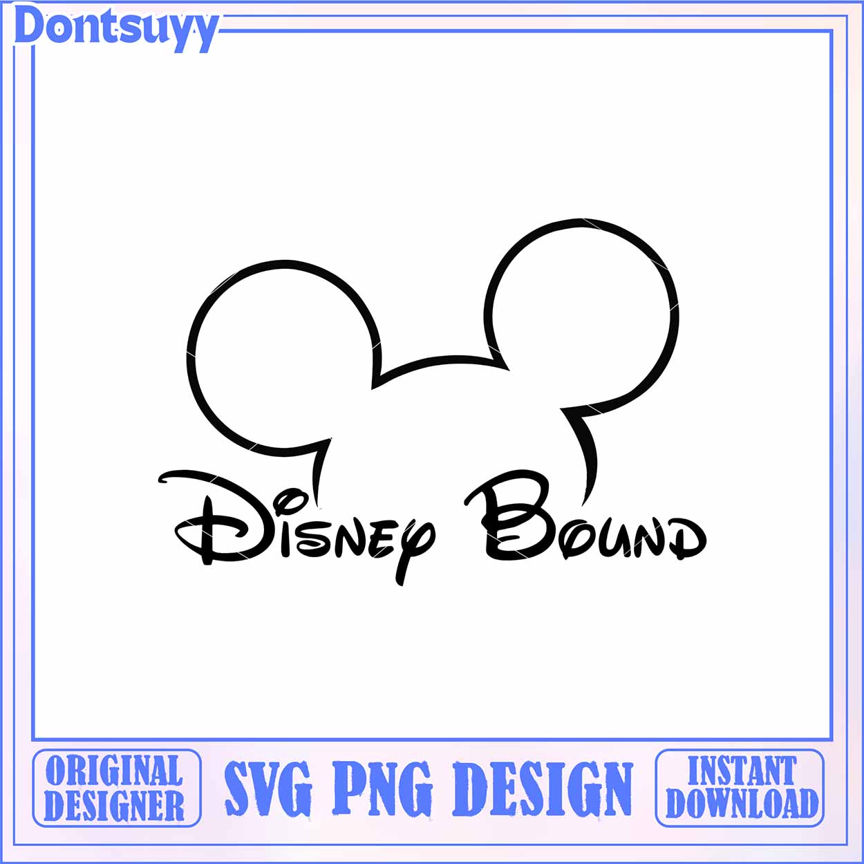 Disney Bound SVG Digital Design for Fans and Creators Download - High ...