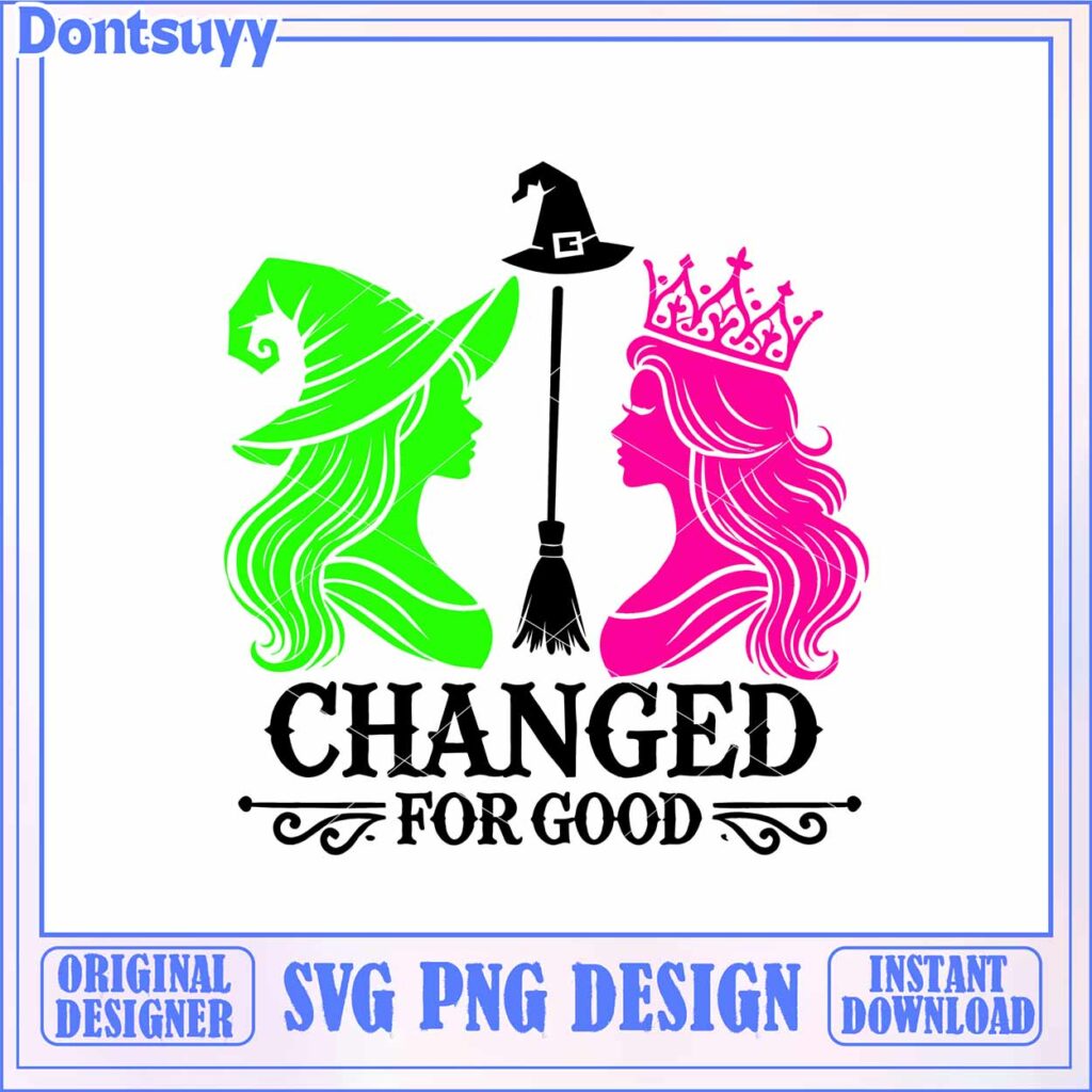 Charming Witch Design for Good Change SVG Instant Download - High ...