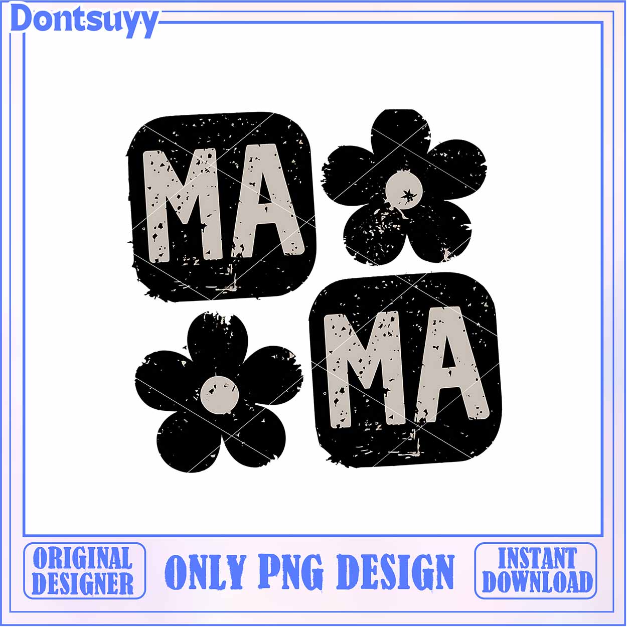Vintage Mama Floral PNG Design for Instant Download Crafts Decor - High-quality SVG and PNG ...