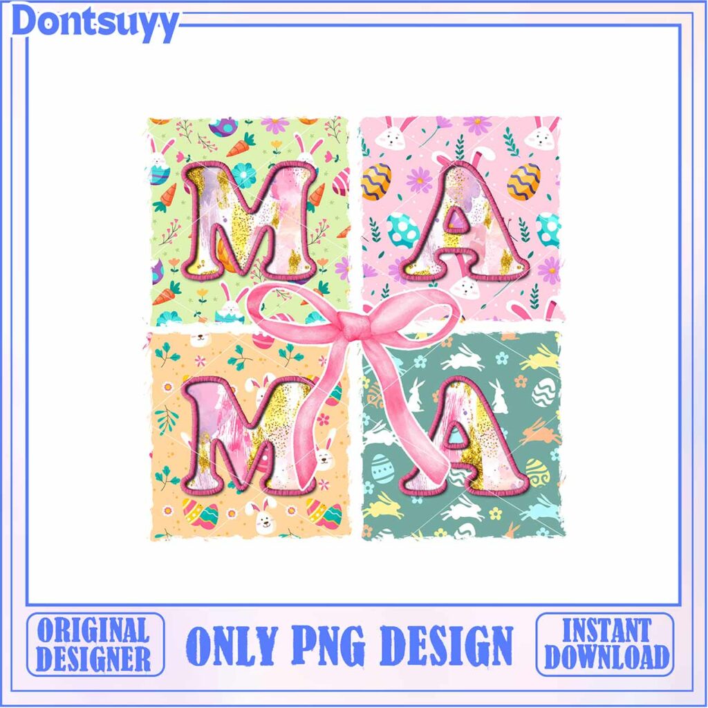 Colorful Mama Lettering PNG Design for Instant Download Decoration ...