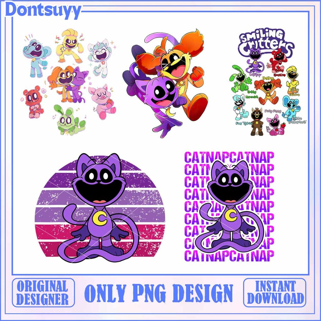 Smiling Critters PNG Bundle - High-quality SVG and PNG files for ...