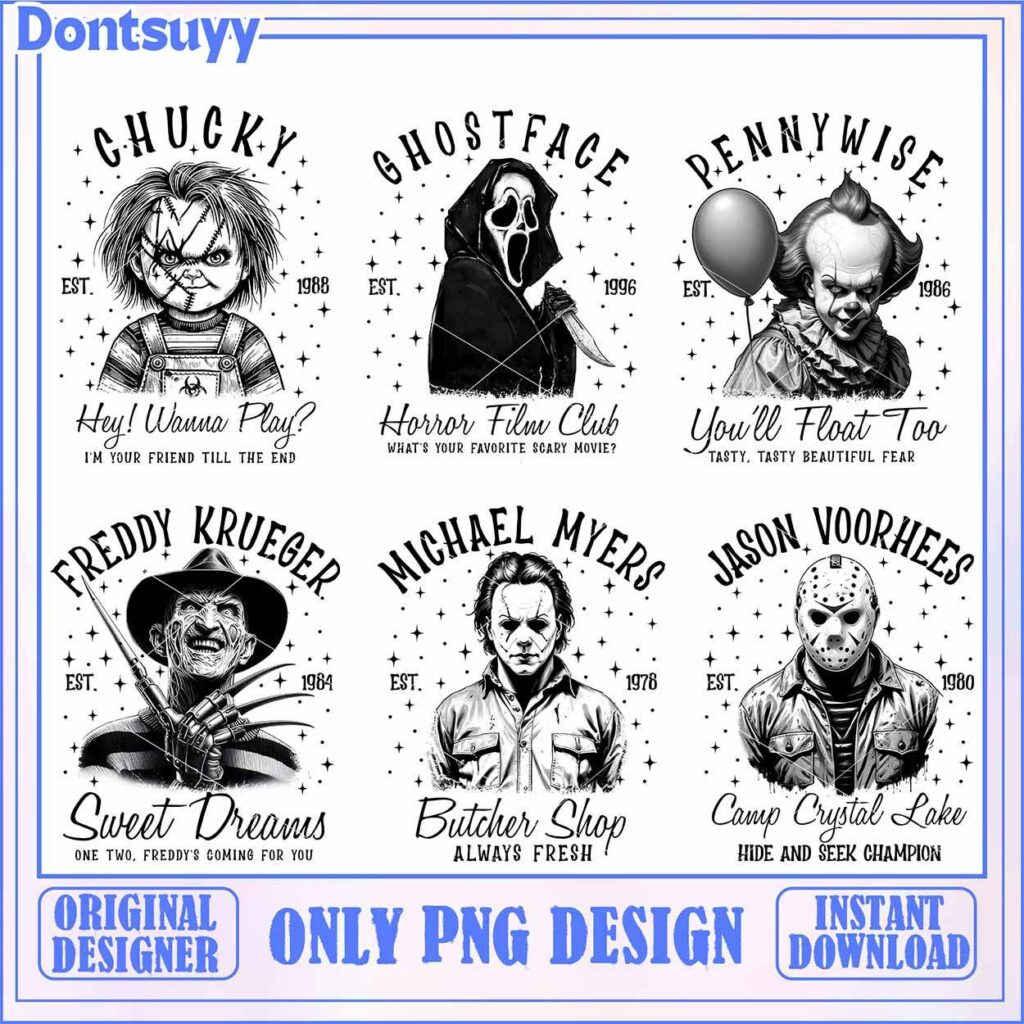 Horror Icons PNG Bundle - High-quality SVG and PNG files for creative ...