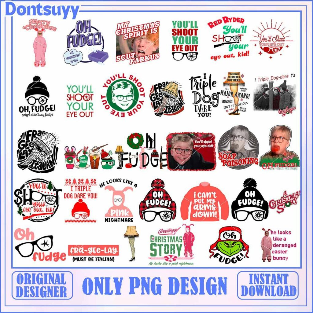 Christmas Story PNG Bundle - High-quality SVG and PNG files for ...